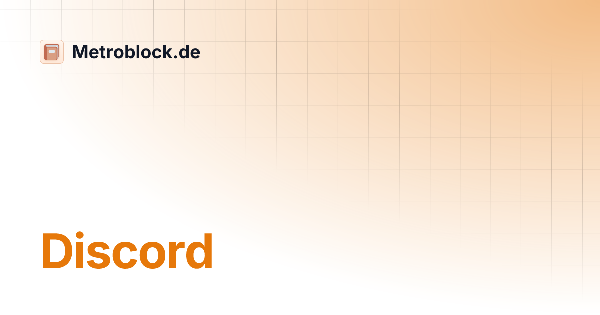 Discord | Metroblock.de